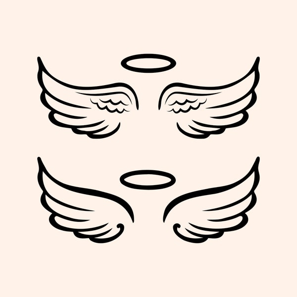 Softball Angel Wings Svg - Etsy