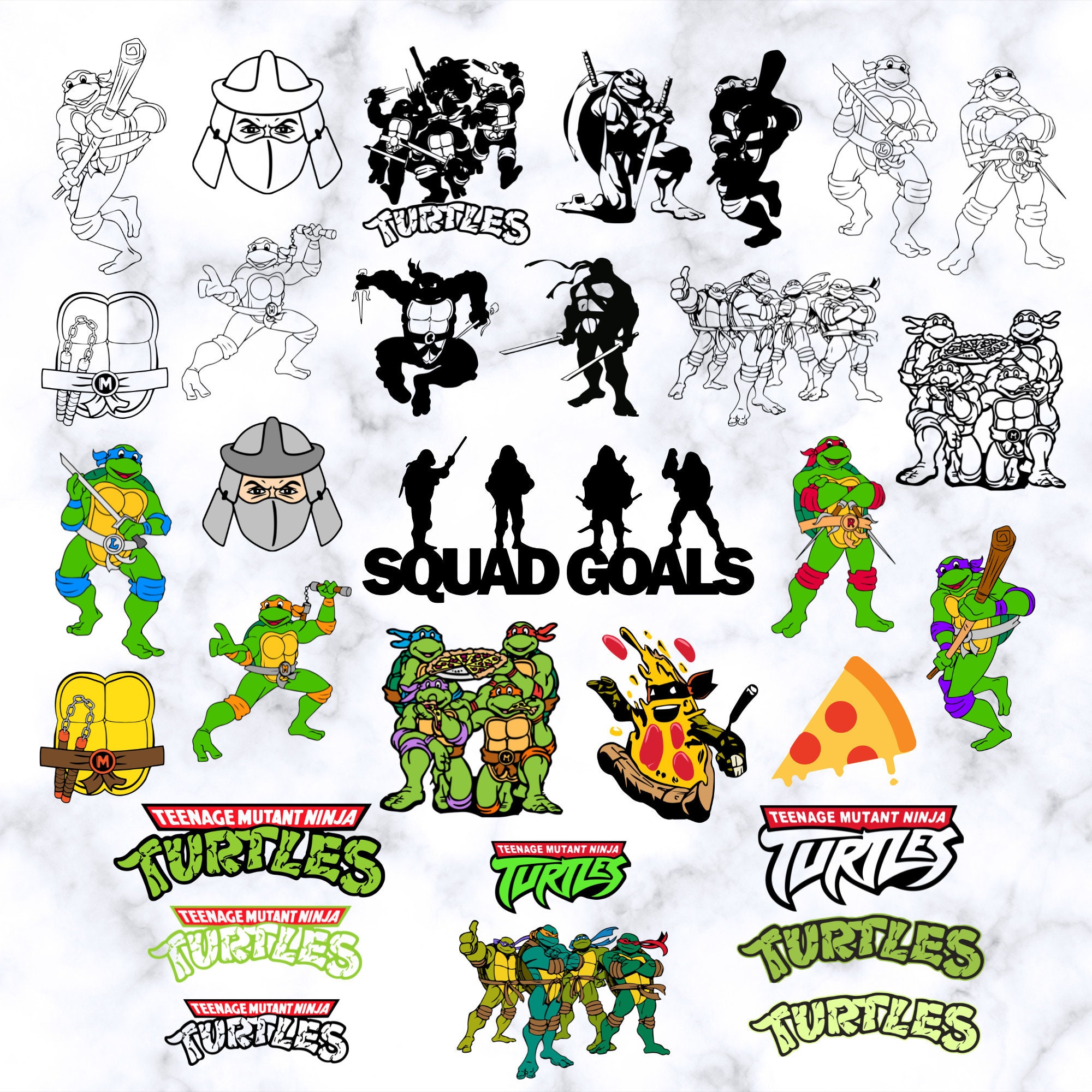 Ninja Turtle Svg Teenage Mutant Ninja Turtle Svg Donatello - Etsy