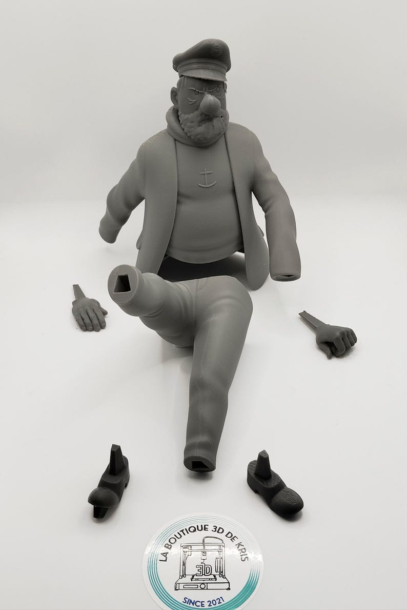 Tintin and Haddock Diorama Showing Them Walking - Etsy