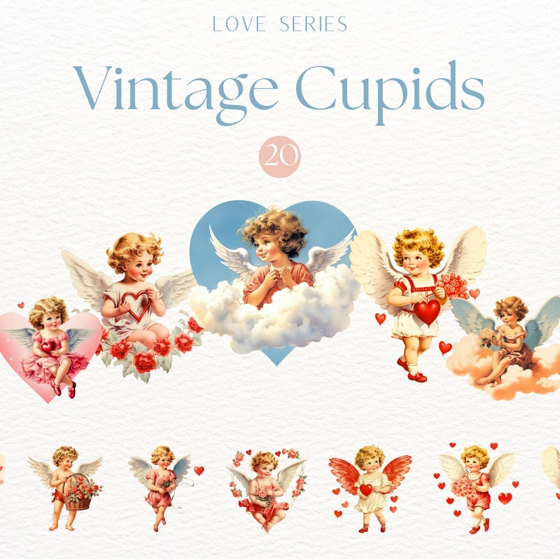 Cupid Valentine Clipart - Etsy