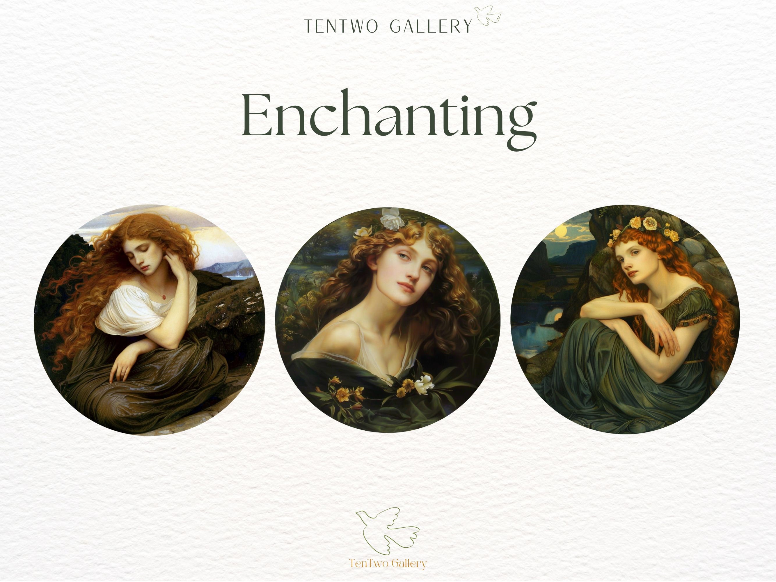 Nymphs Clipart, Vintage Nymph Graphics, Greek Mythology Sublimation ...