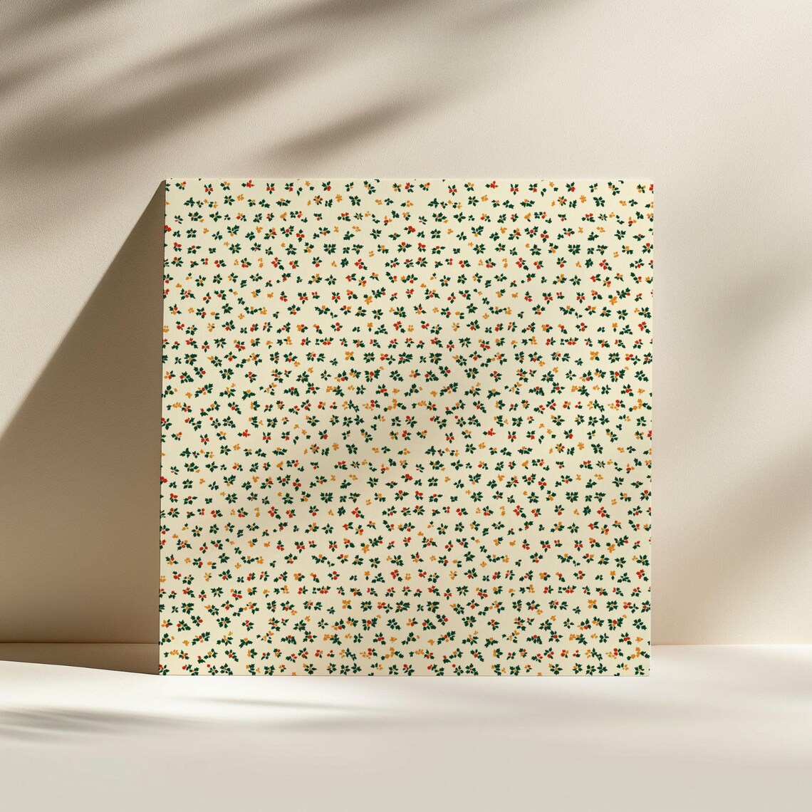 Ditsy Christmas Seamless Digital Paper, Printable Holiday Scrapbook ...