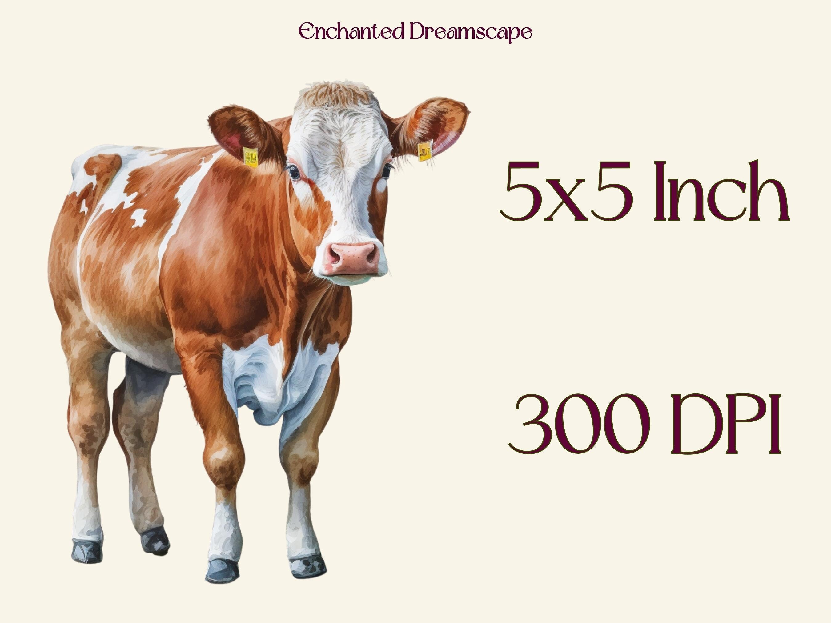 Watercolour Farm Animals Clipart PNG Farm Animals Clipart - Etsy