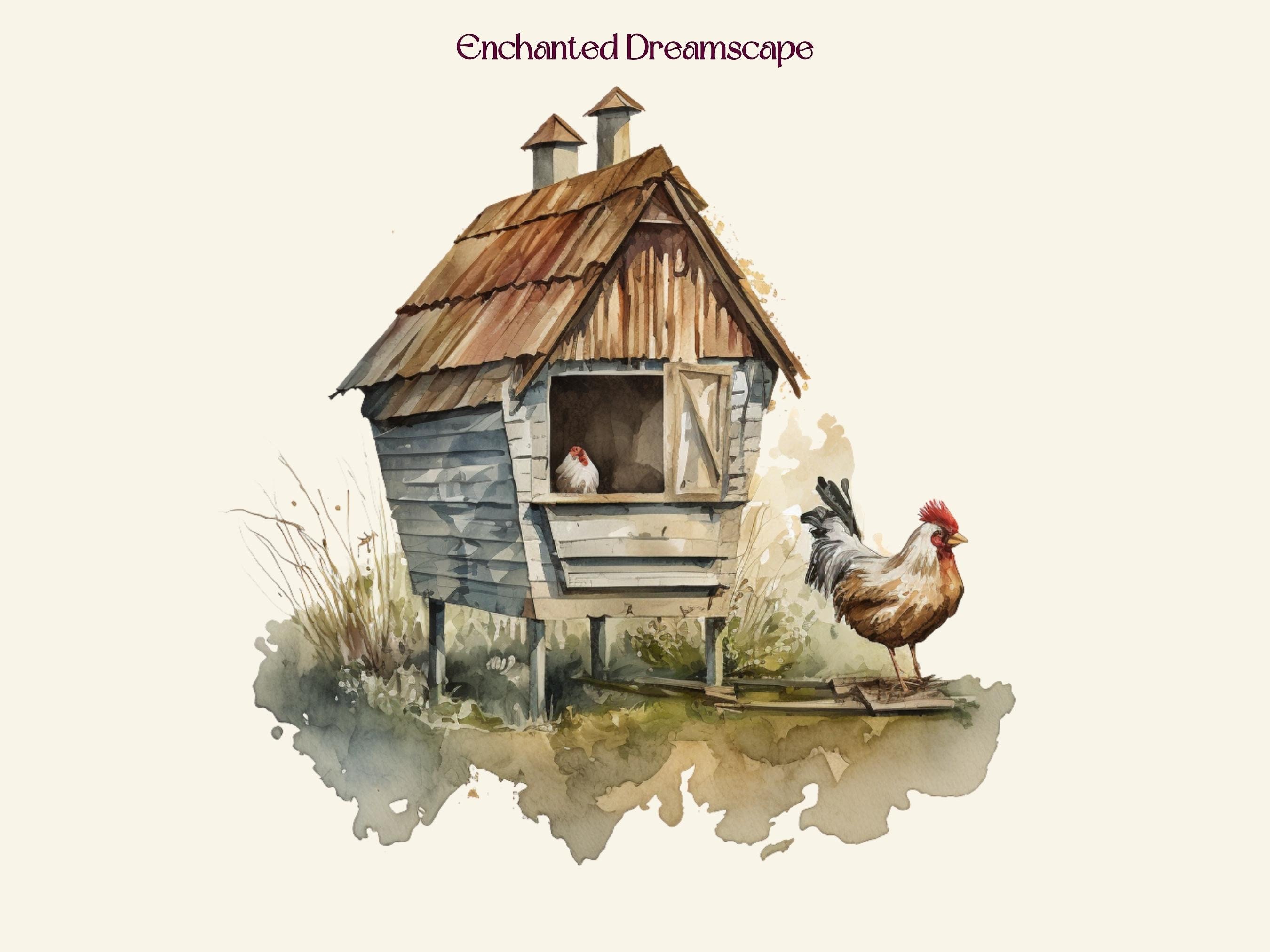 Watercolour Farm Animals Clipart PNG Farm Animals Clipart - Etsy