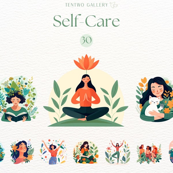 Mindfulness Clipart - Etsy