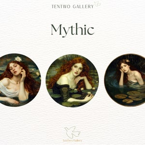 Nymphs Clipart, Vintage Nymph Graphics, Greek Mythology Sublimation ...