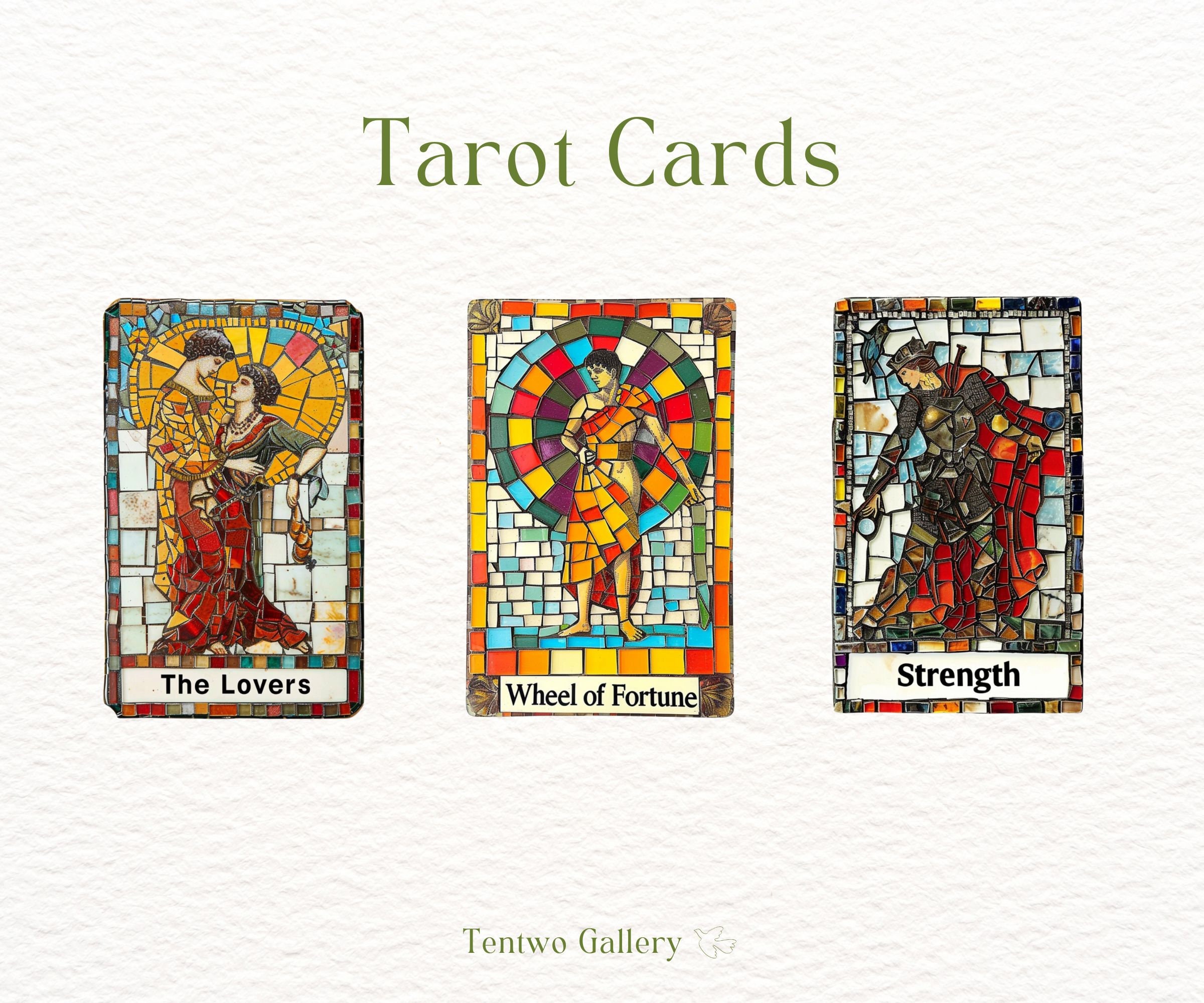 Tarot Card Clipart Mosaic Tarot Reading Cards Graphics Psychic