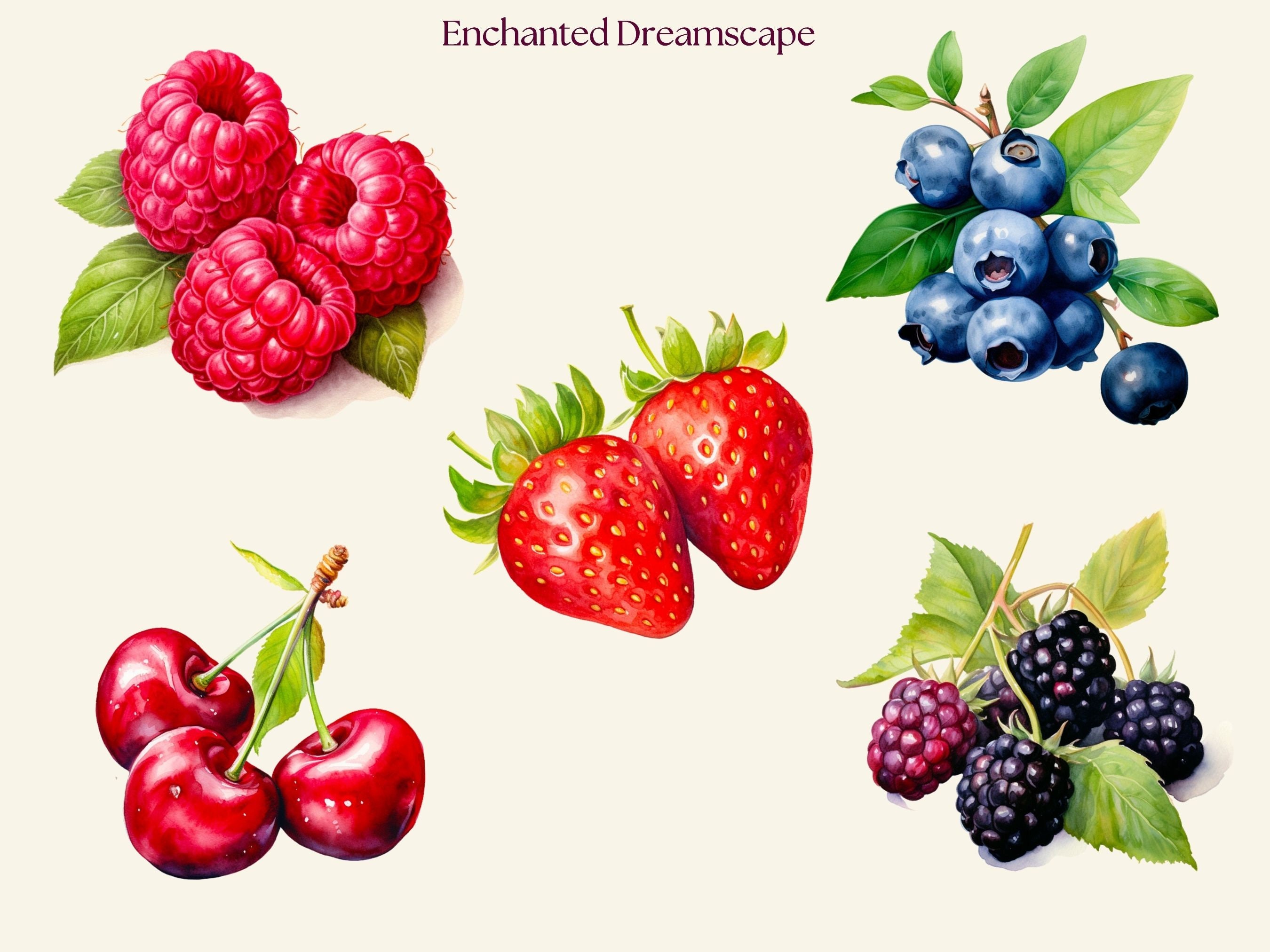 Watercolour Summer Fruits Clipart Bundle Fruit PNG Tropical Fruits Full ...