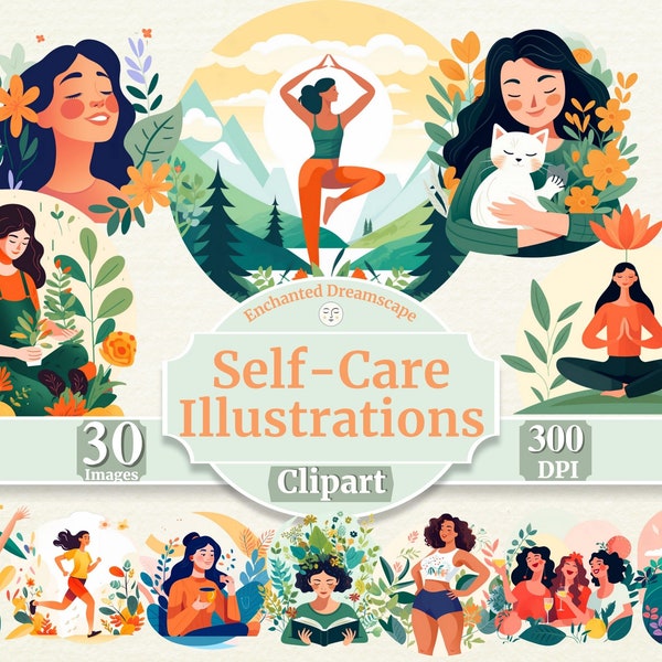 Mindfulness Clipart - Etsy