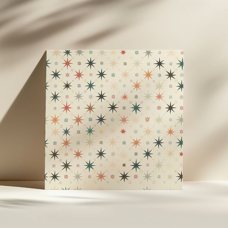Boho Seamless Digital Paper, Printable Boho Scrapbook Paper, Boho ...