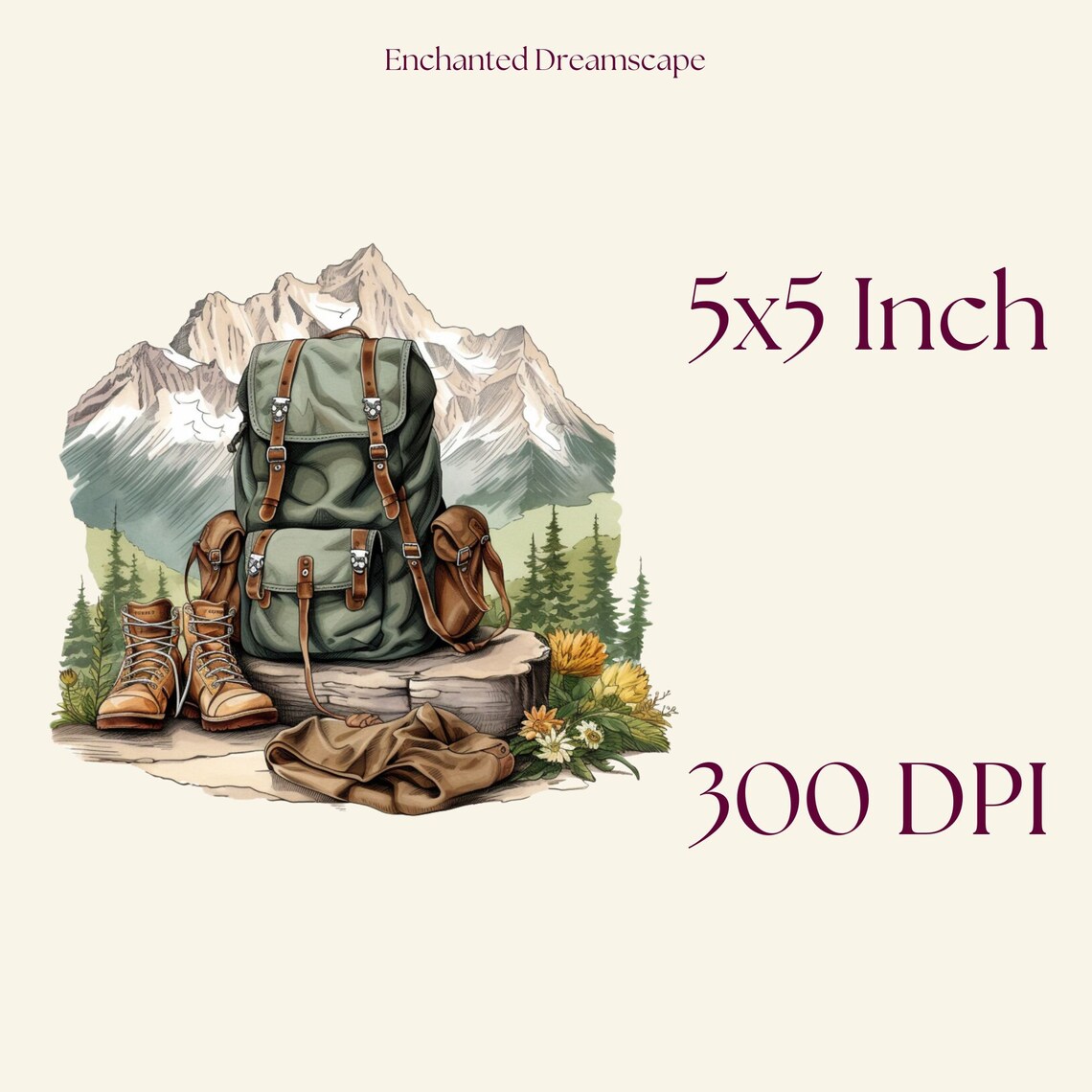 70's Backpackers Clipart Bundle Vintage Outdoor Clipart Hiking Clipart ...