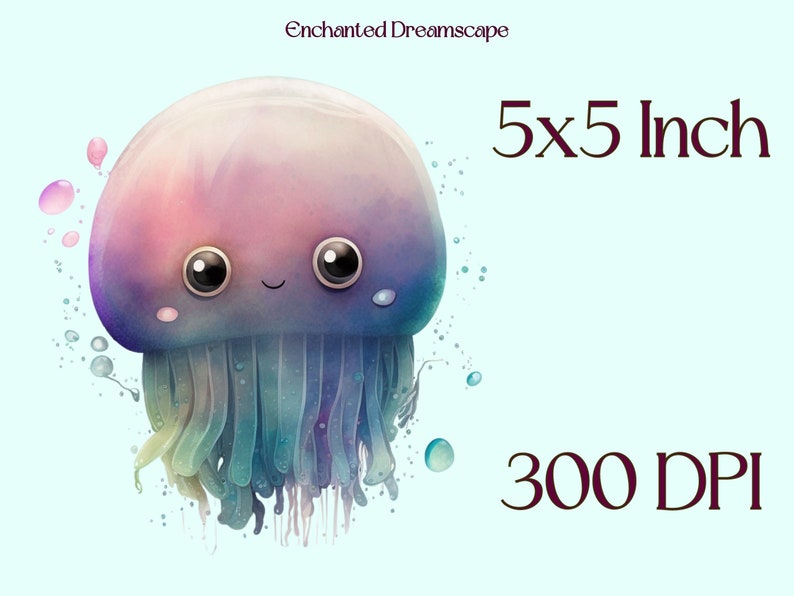 Watercolour Ocean Animals Clipart Under the Sea Clipart - Etsy