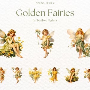 Spring Fairies Clipart, Flower Fairy Clipart, Spring Sublimation ...