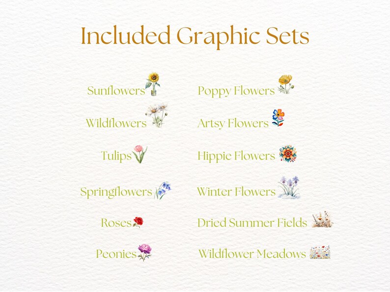 Floral Value Clipart Bundle, Watercolor Floral PNG Graphics, Spring ...