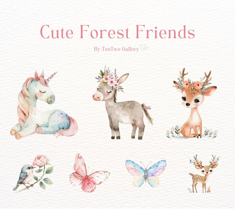 Watercolor Fairy Clipart, Pink Fairy PNG, Fairy Garden, Mushroom ...