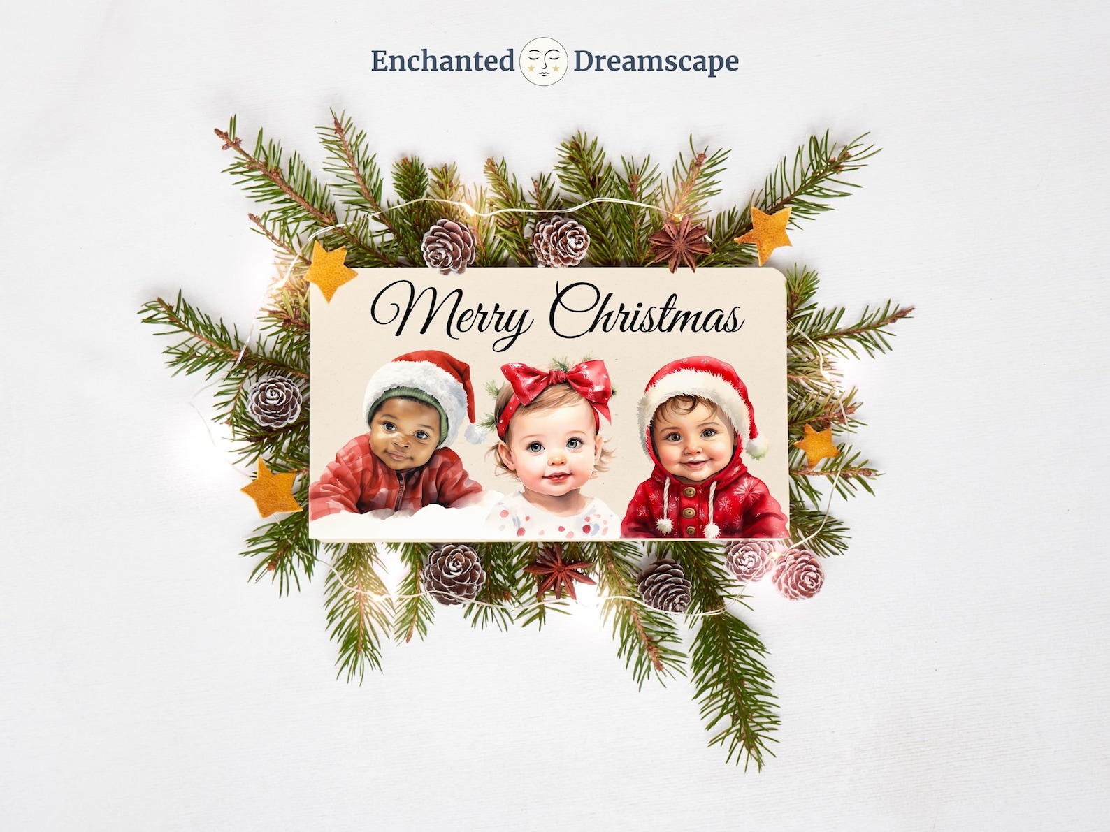 Christmas Baby Clipart Bundle | Watercolor Clipart | Babyshower ...