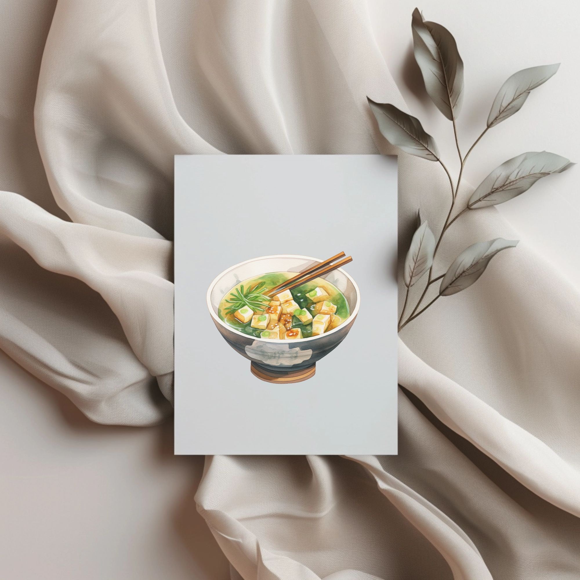 Japanese Food Clipart, Watercolor Japanese Food Sublimation, Japanese ...