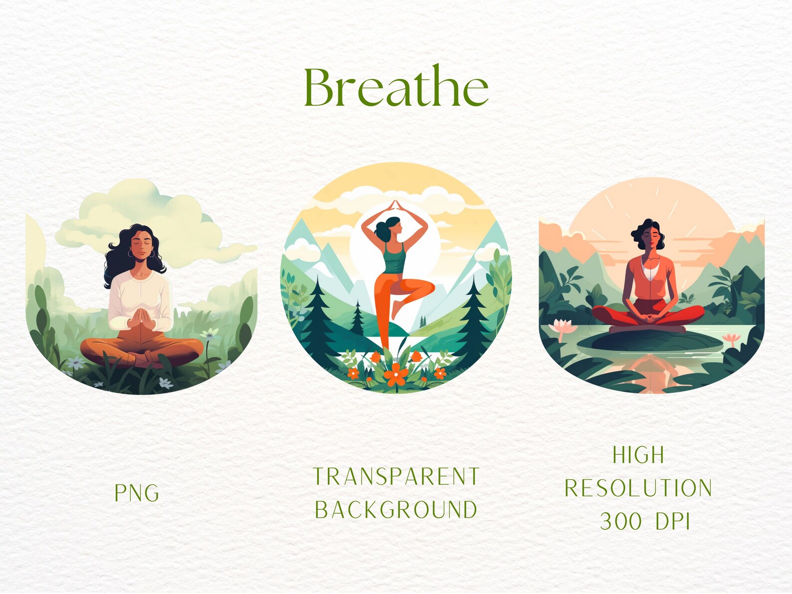 Self-care Clipart, Mindfulness Sublimation, Body Positivity Clipart ...