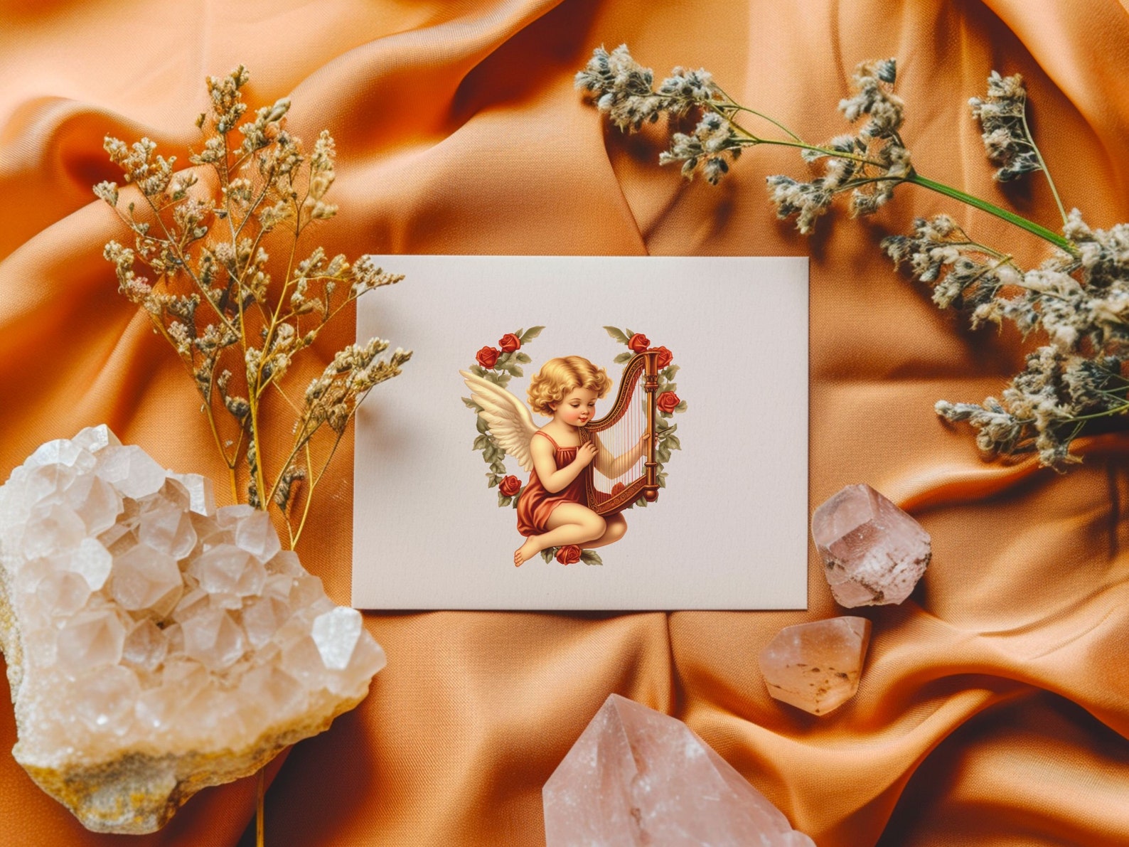 Classic Cupid Illustrations Clipart, Vintage Valentines Clipart, Love ...