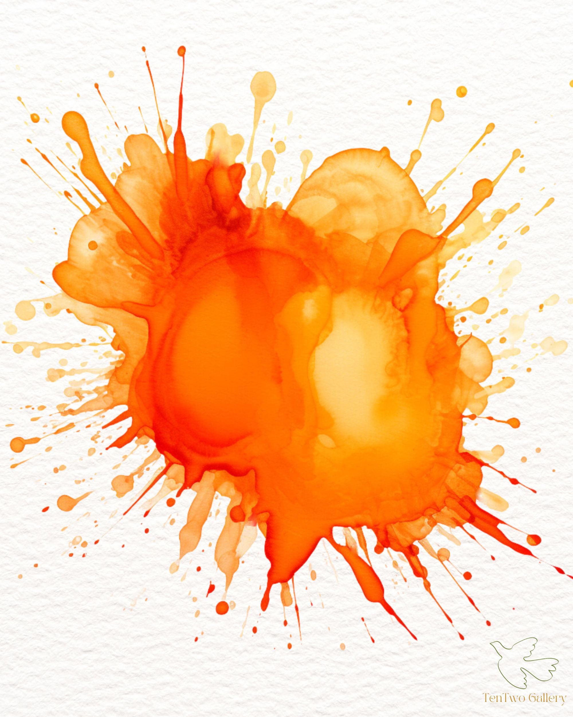 Watercolor Color Splash Clipart Watercolor Paint Splatter Alcohol Ink ...