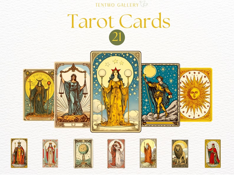Tarot Card Clipart, Tarot Reading Cards Graphics, Psychic Sublimation ...