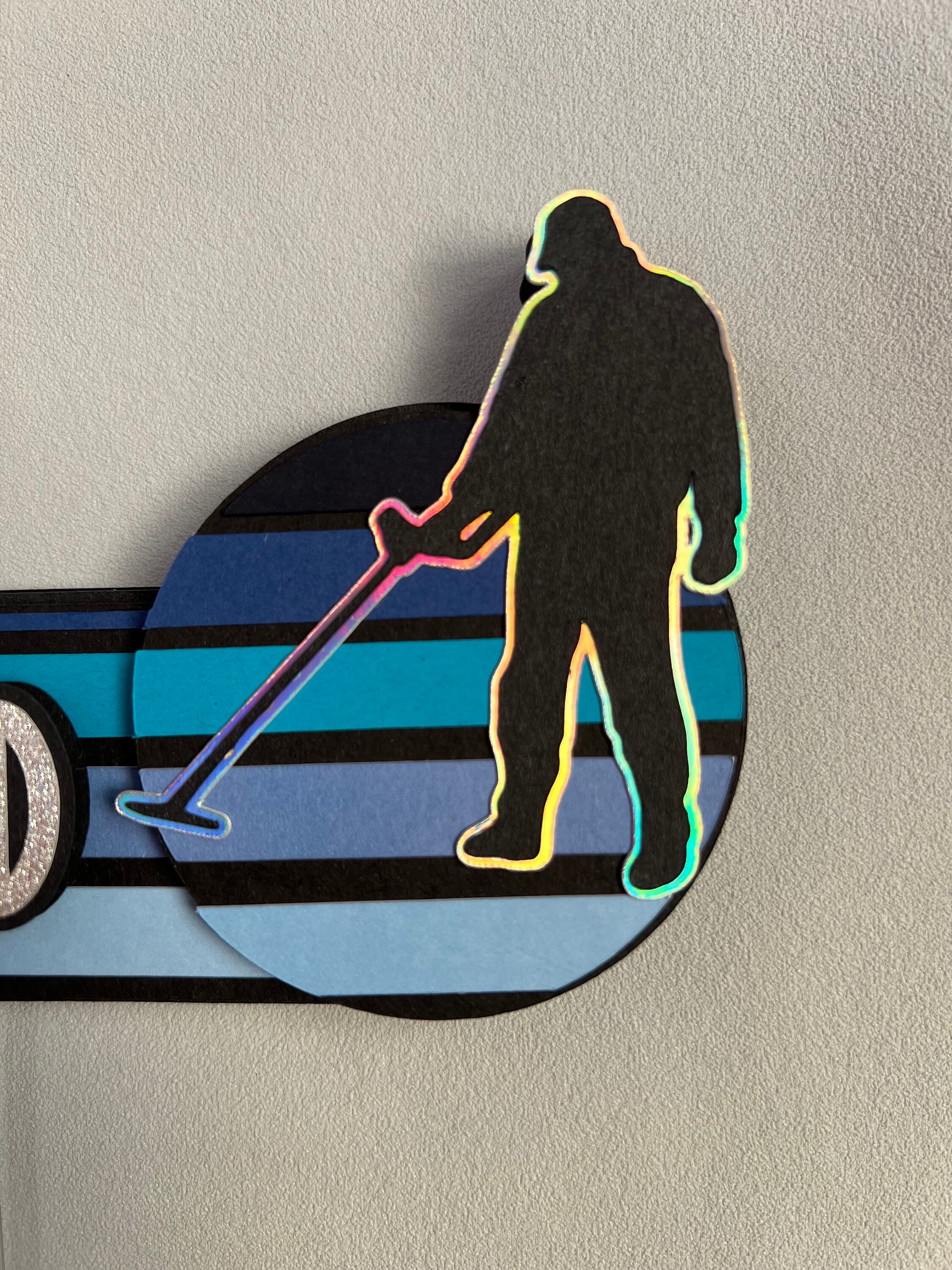 Metal Detector Cake Topper, Birthday Cake Decoration, Unique Metal ...