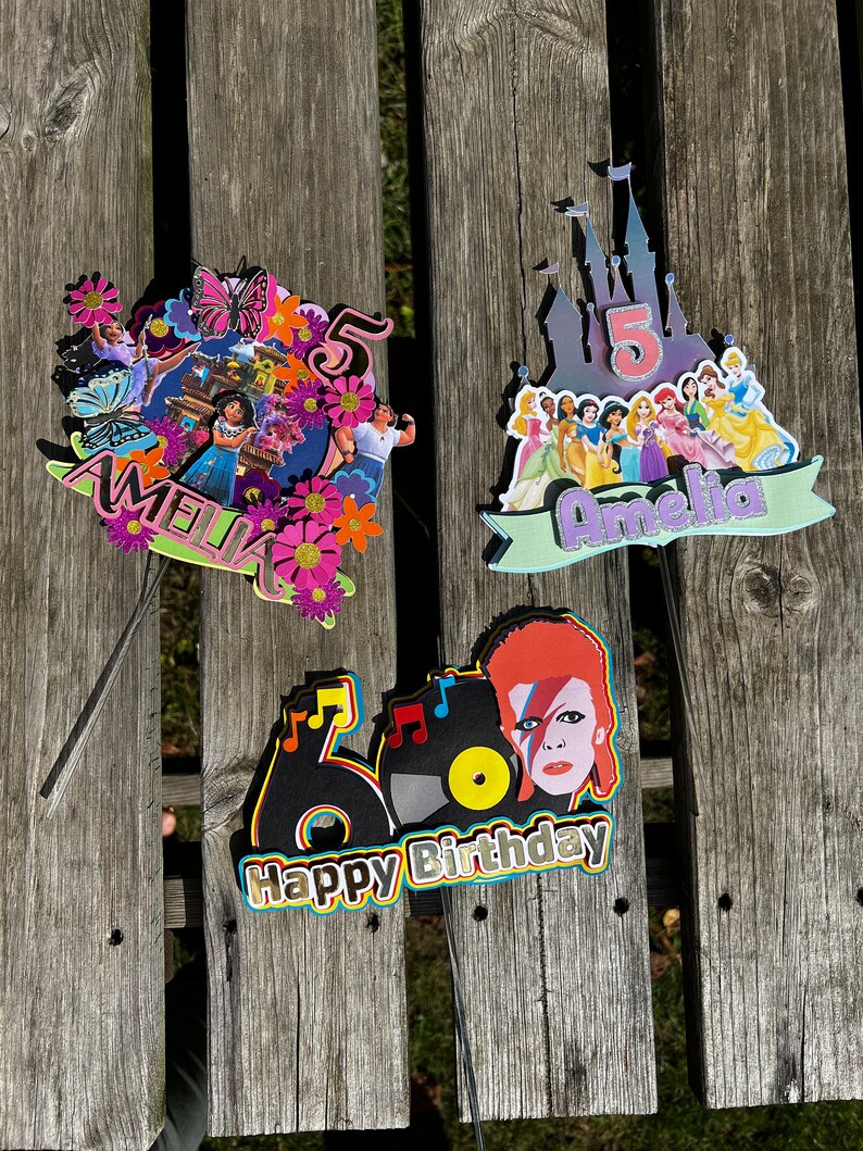 David Bowie Cake Topper Bowie Cake Topper Personalised Cake Topper ...