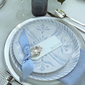 Handmade Clay Place Cards: Personalized Wedding Oyster Shell Name Tags ...