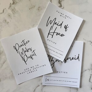 Bridesmaid Proposal Label. Customize With Your Friends Names &role in ...