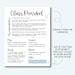 Class Presidency Responsibilities Sheets for Class President, 1st and ...