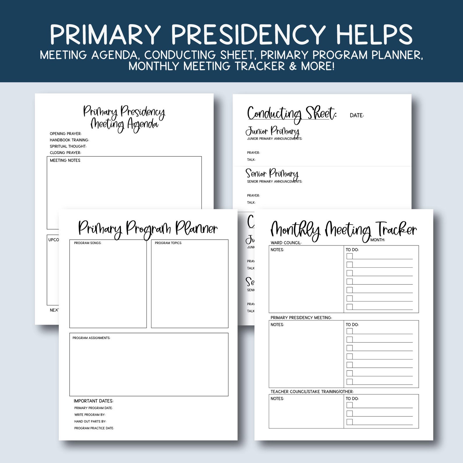 2026 Primary Presidency Planner | Primary Binder | 2026 Primary Ideas ...