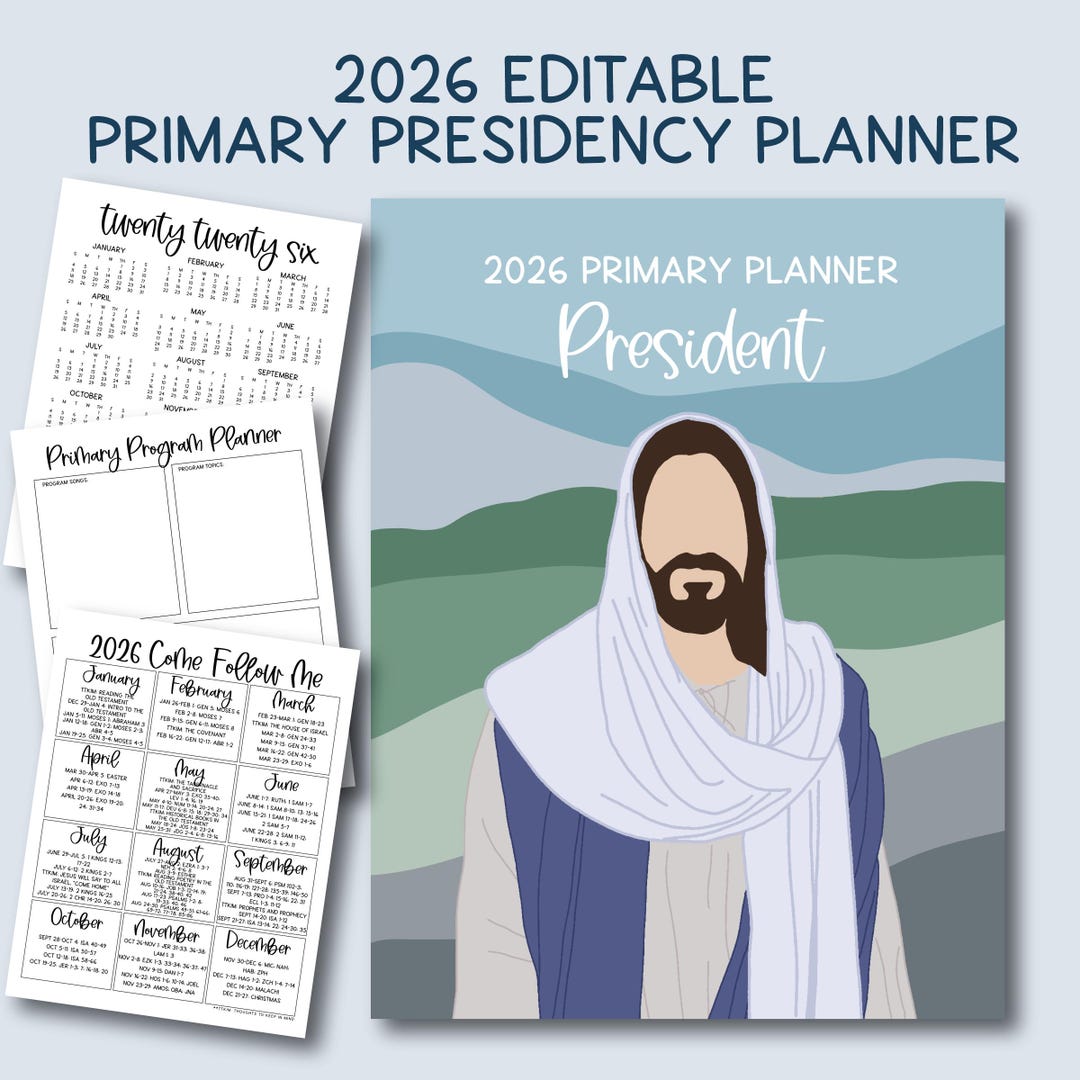 2026 Primary Presidency Planner | Primary Binder | 2026 Primary Ideas ...