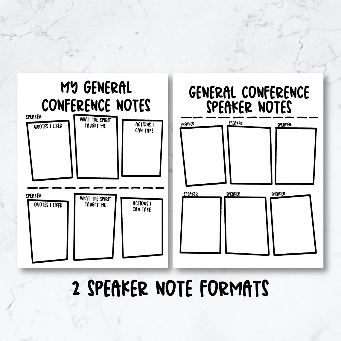 General Conference Bundle | Speaker Notes for General Conference ...
