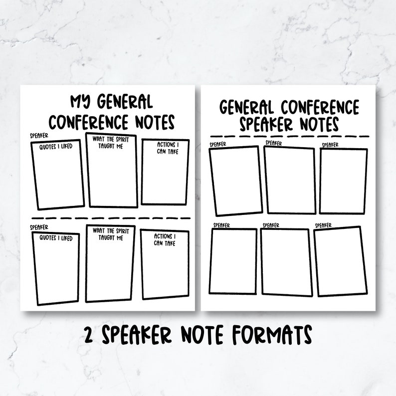General Conference Bundle | Speaker Notes for General Conference ...