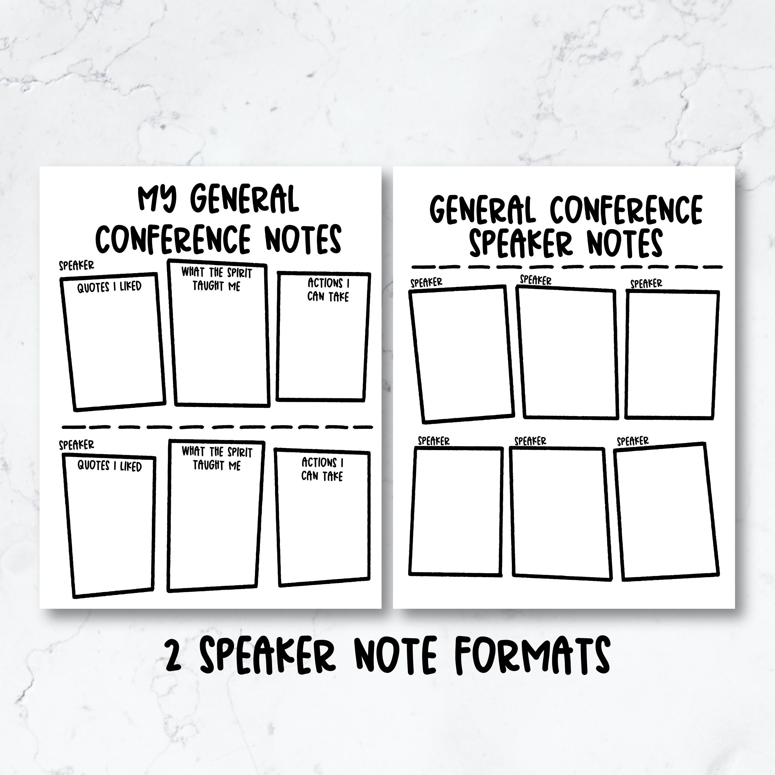 General Conference Bundle | Speaker Notes for General Conference ...