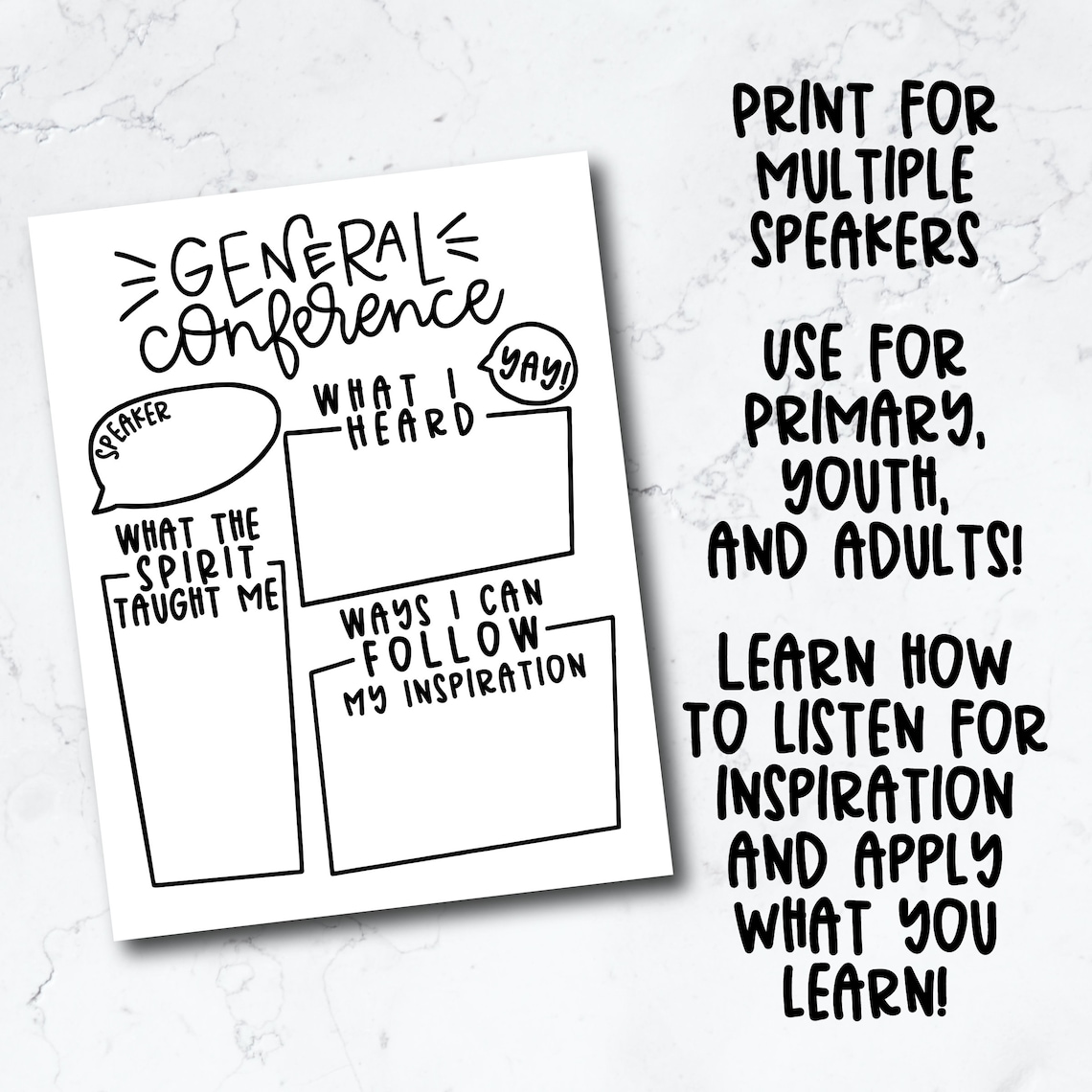 General Conference Notes for Youth | Speaker Notes for General ...