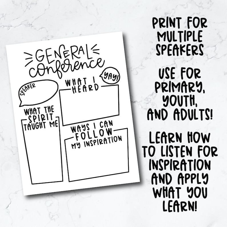 General Conference Notes for Youth | Speaker Notes for General ...