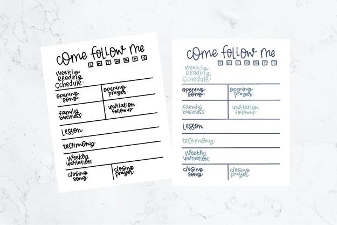 Come Follow Me Lesson Outline for Families | Family Come Follow Me ...