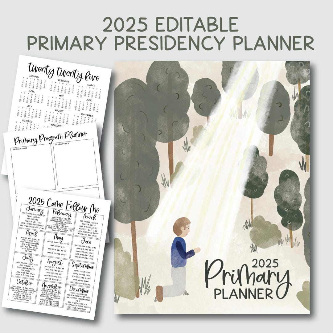 2025 Primary Presidency Planner | Primary Binder | 2025 Primary Ideas ...