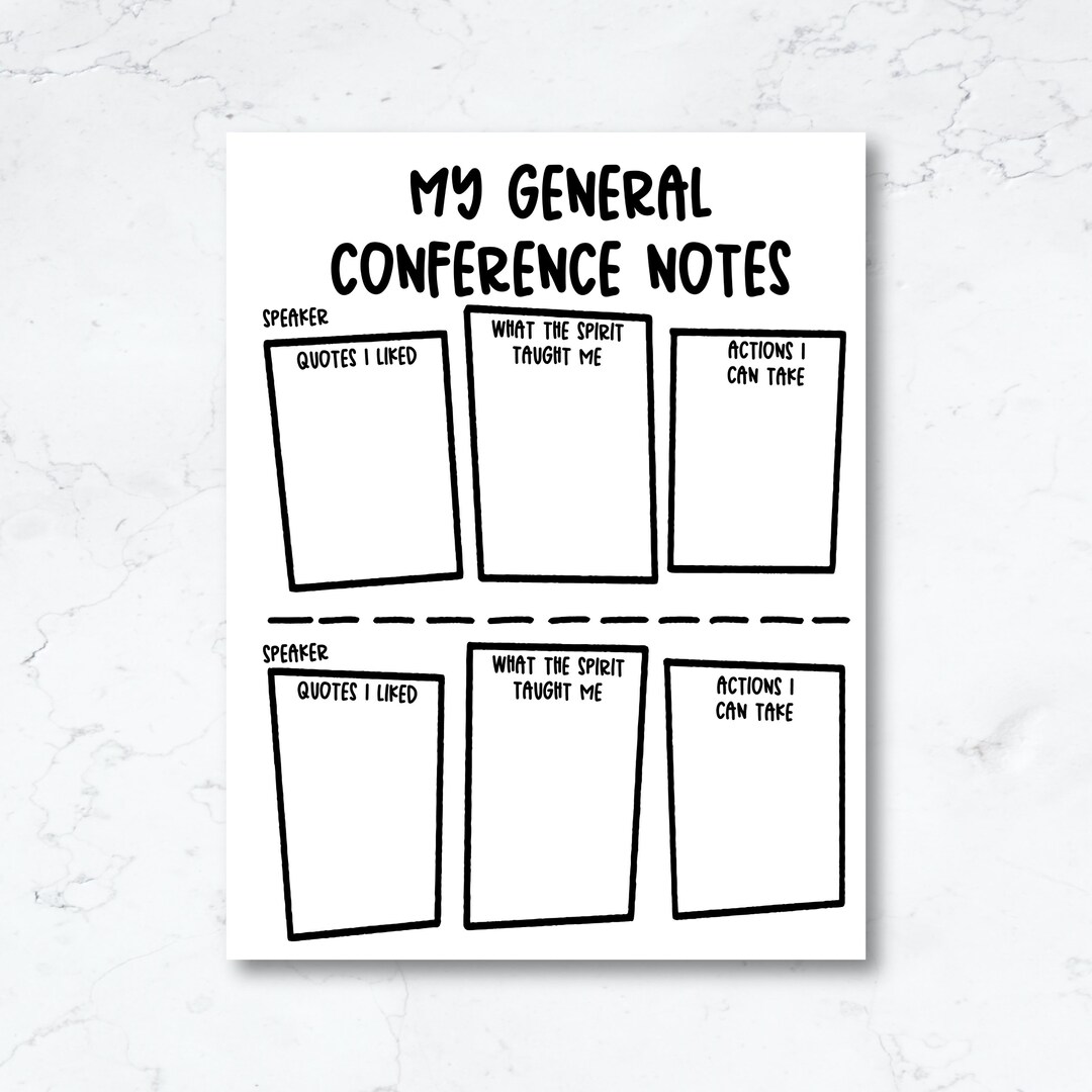 General Conference Speaker Notes for Youth | Speaker Notes for General ...