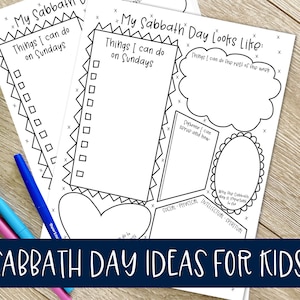 My Sabbath Day Idea List and Goal Setting • Help Kids See All the ...
