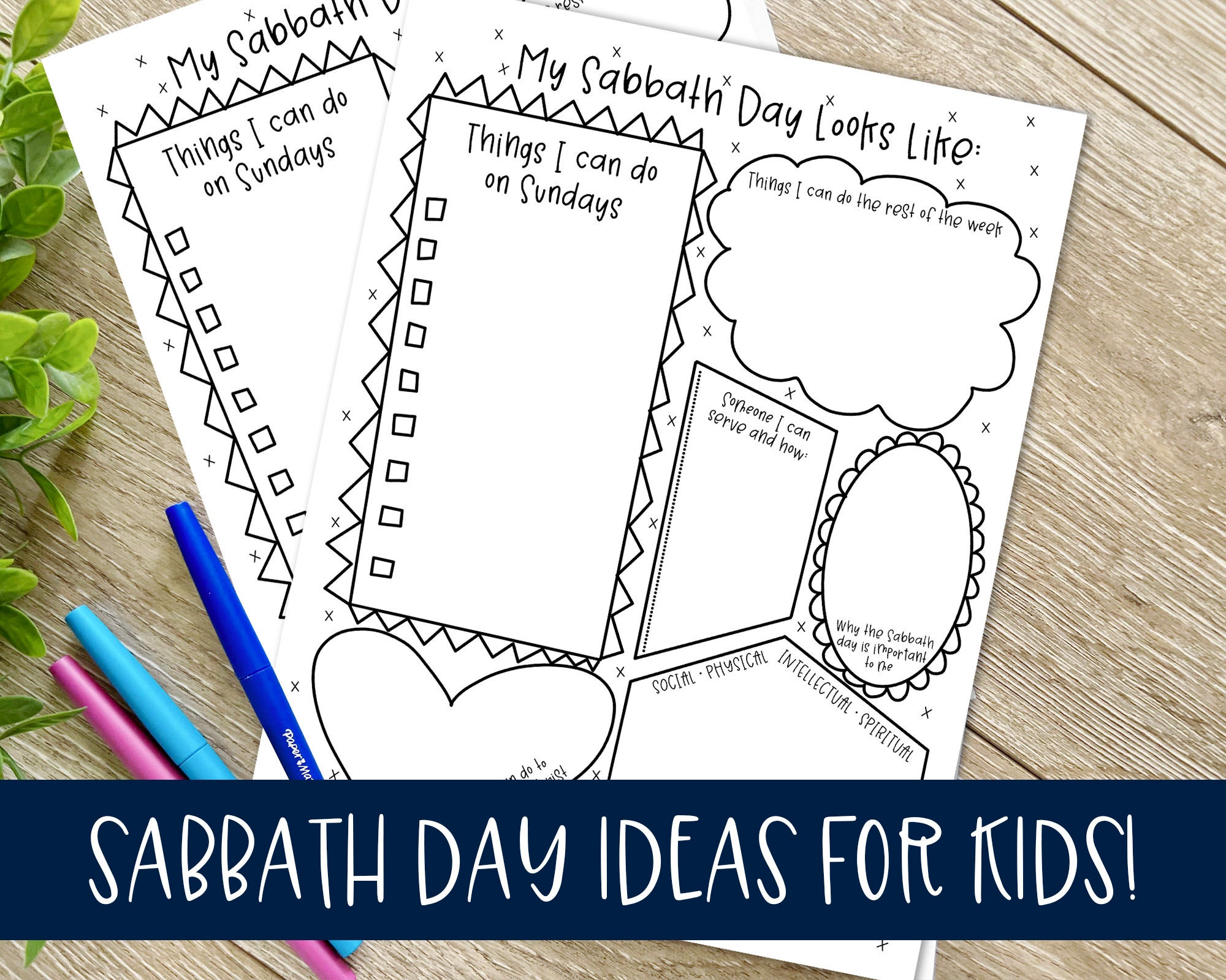 My Sabbath Day Idea List and Goal Setting • Help Kids See All the ...
