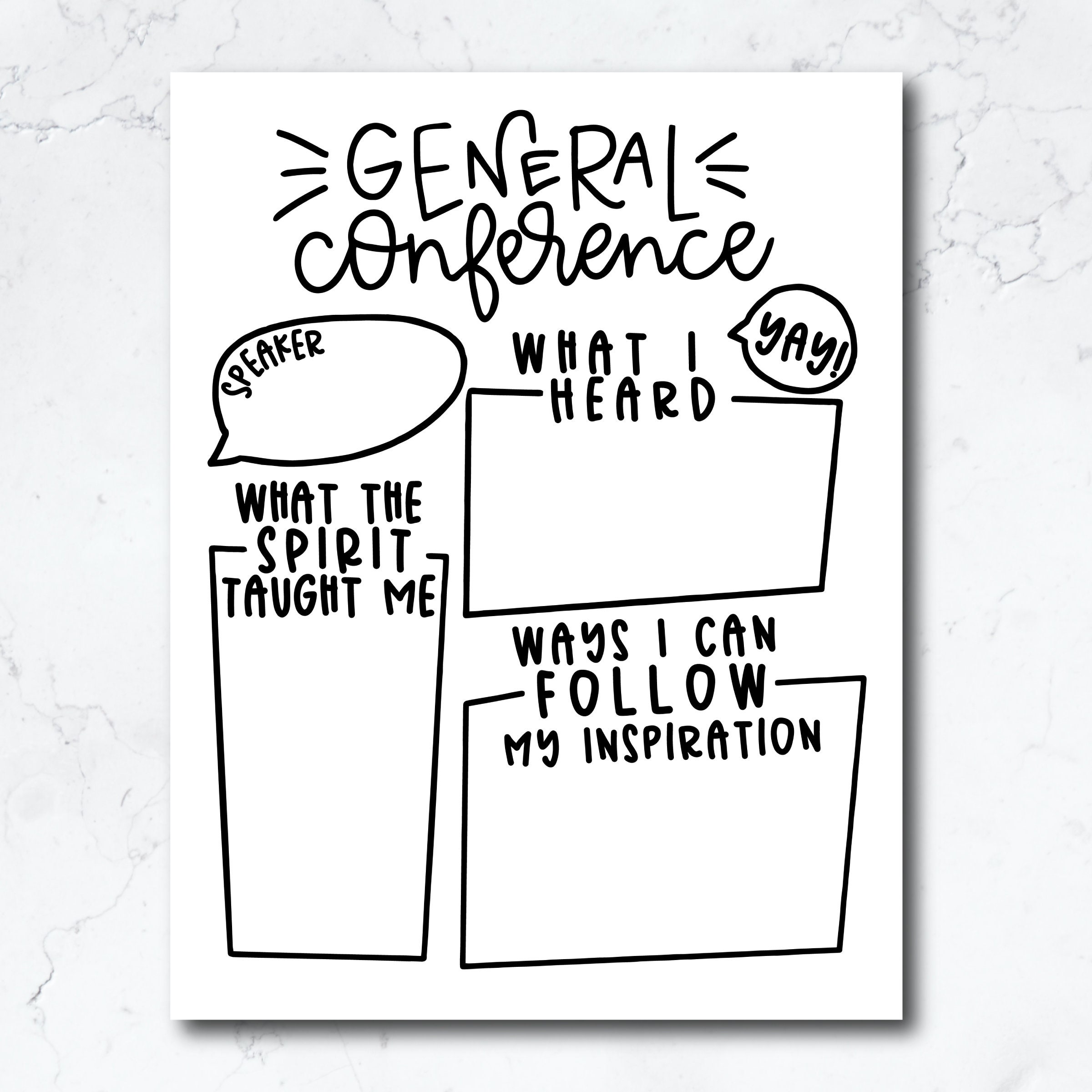 General Conference Notes for Youth | Speaker Notes for General ...