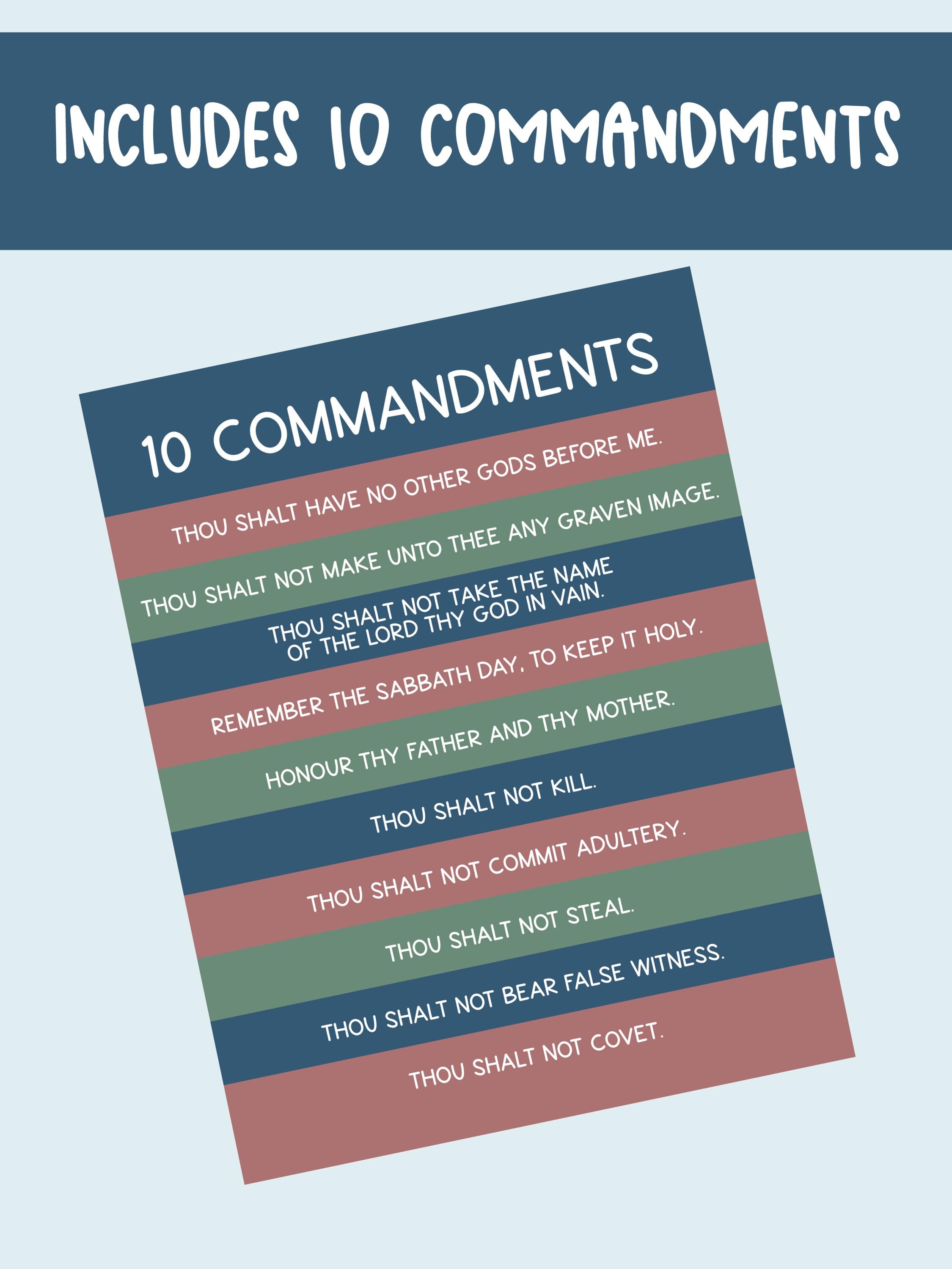 Old Testament Primary Bulletin Board Printable | 12 Bible Story Images ...