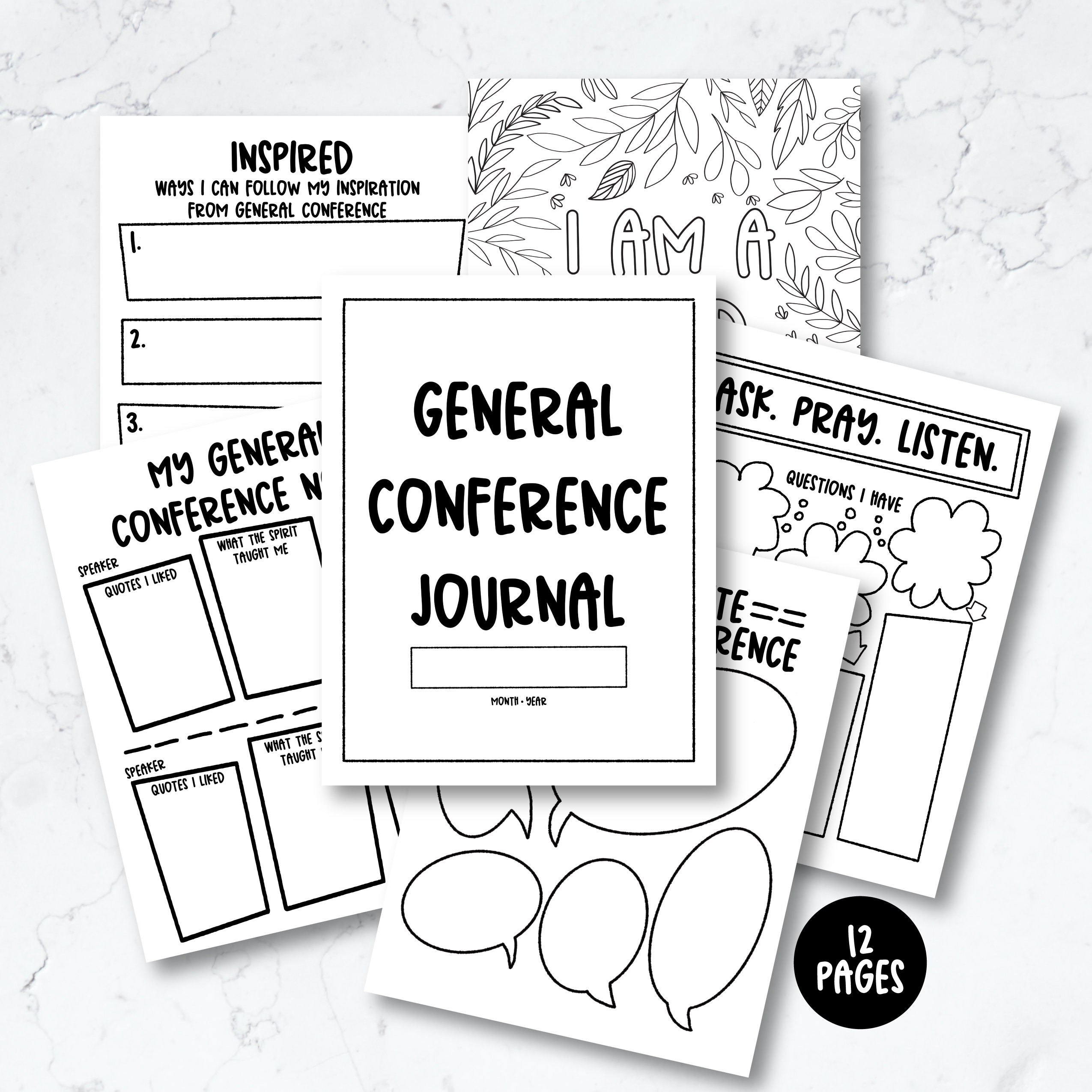 General Conference Bundle | Speaker Notes for General Conference ...