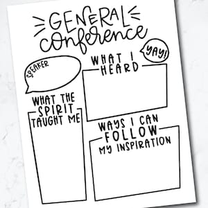 General Conference Notes for Youth | Speaker Notes for General ...