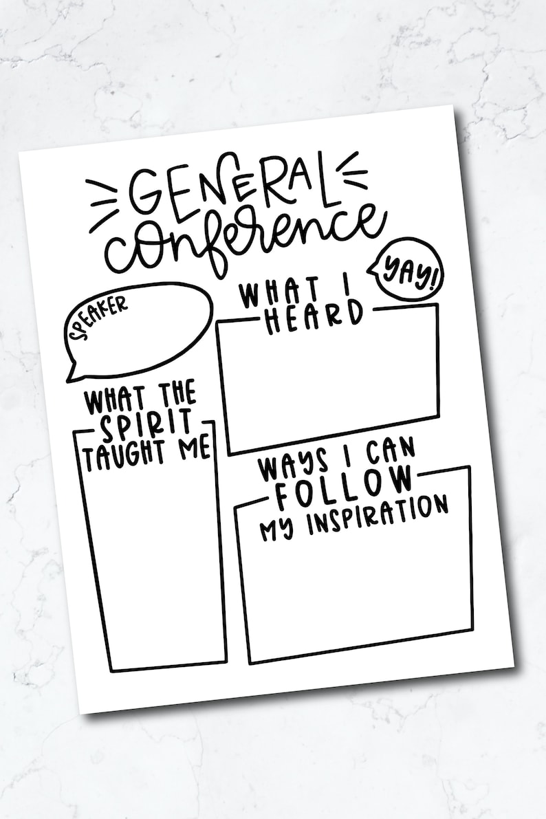 General Conference Notes for Youth | Speaker Notes for General ...