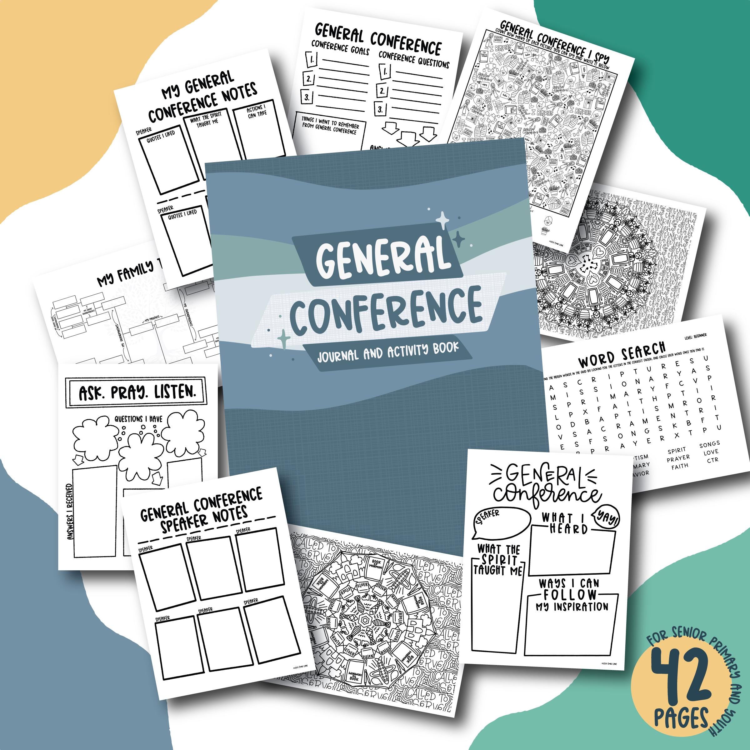 General Conference Journal and Activity Book | Speaker Notes for ...