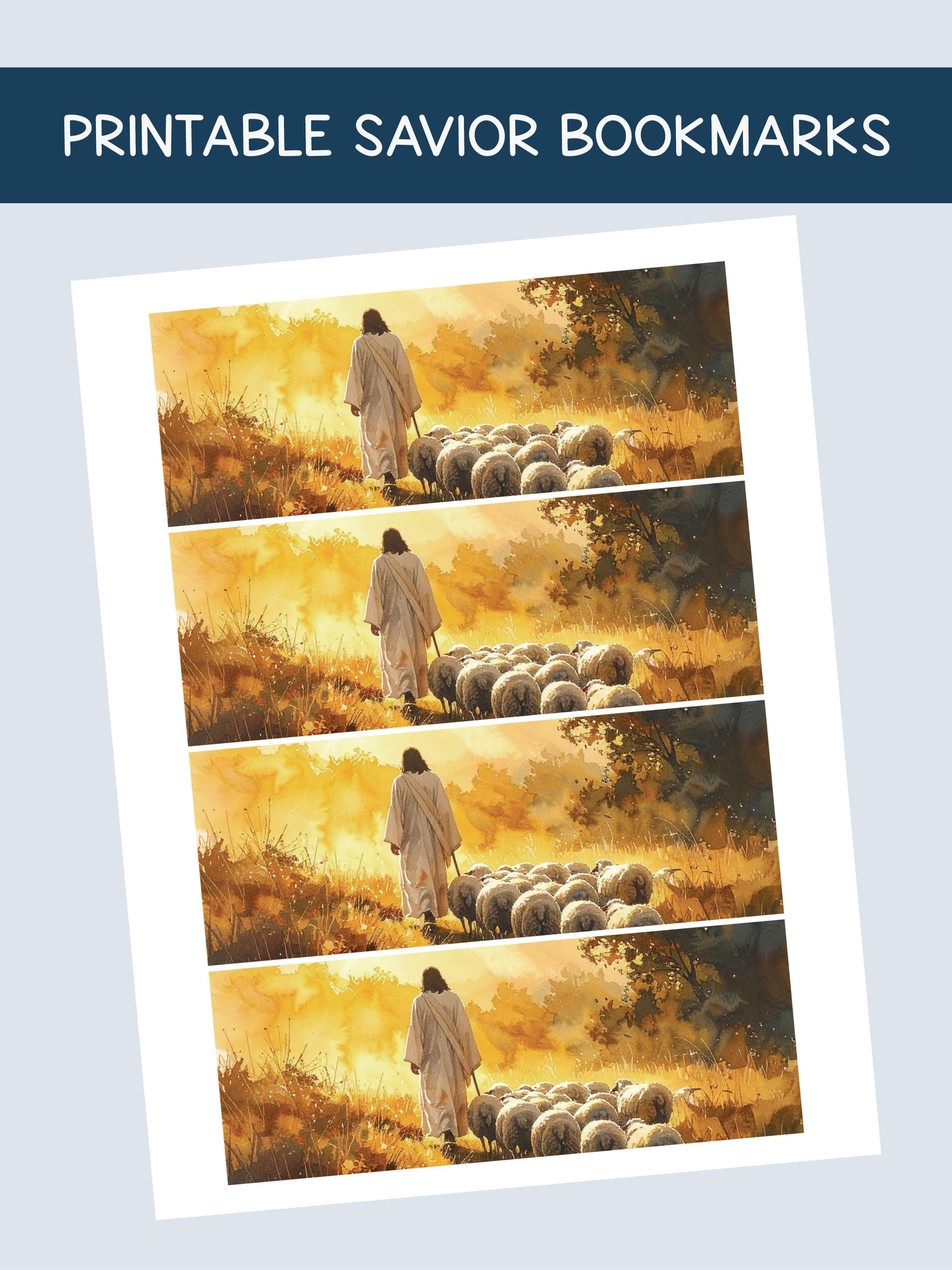 Printable Savior Bookmarks | Jesus Christ Scripture Bookmarks | LDS ...