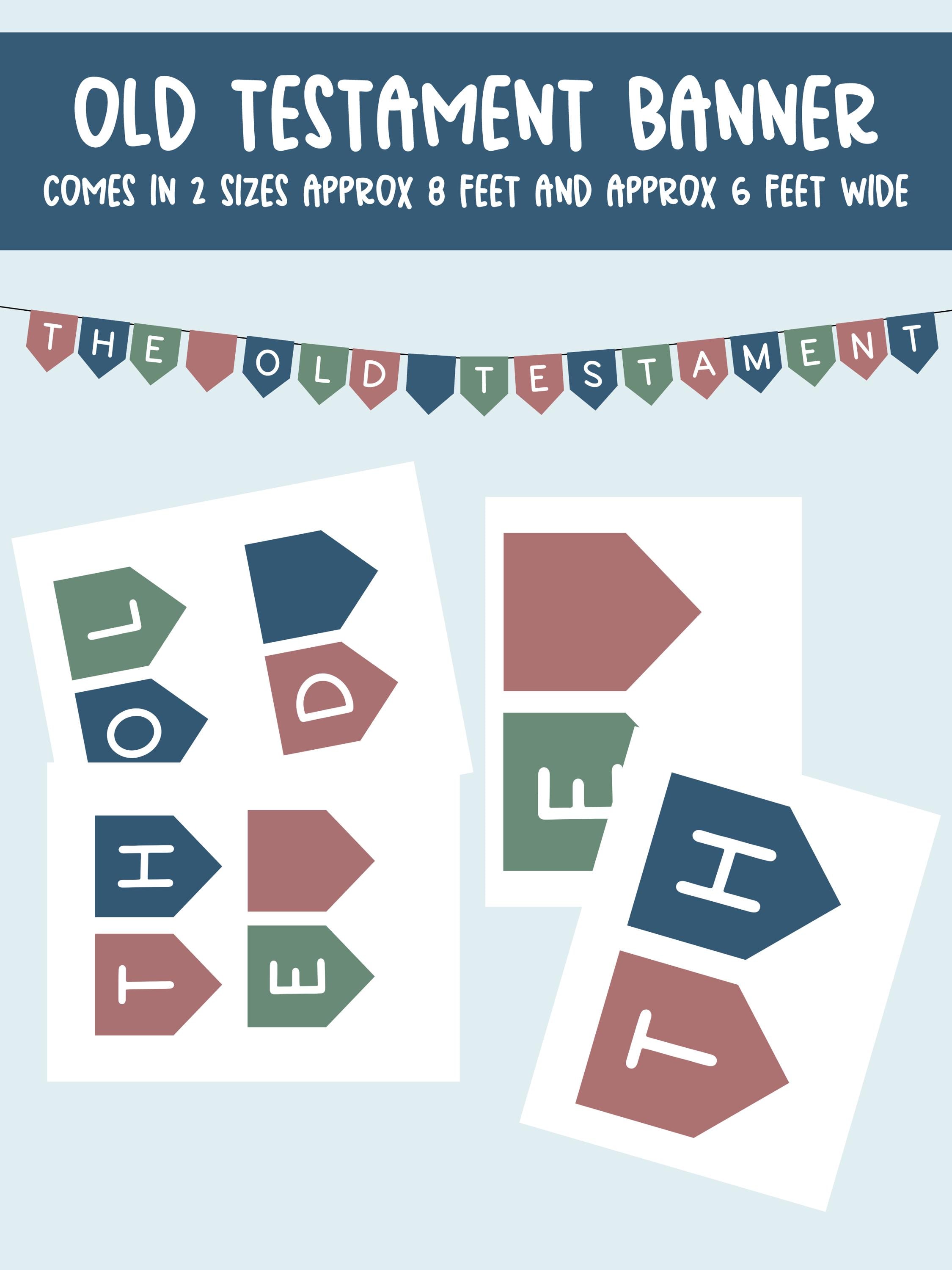 Old Testament Primary Bulletin Board Printable | 12 Bible Story Images ...